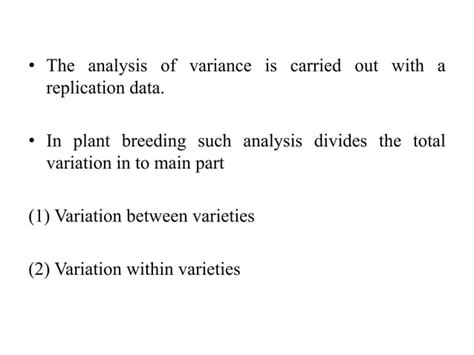 Analysis Of Variance Anova Manova Expected Variance Components