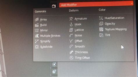 Im Trying To Add The Lineart Modifier To A Stroke But The Modifier Doesnt Seem To Exist Does
