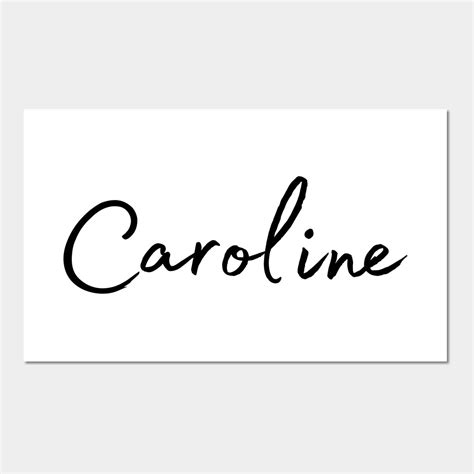 Caroline Name Calligraphy By Word Minimalism Caroline Name Names Tattoos For Men Names