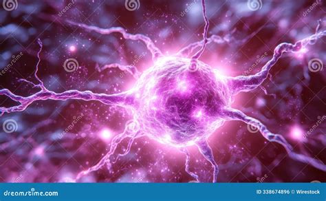 An Illustration Of A Neuron Cell Stock Illustration Illustration Of Connection System 338674896