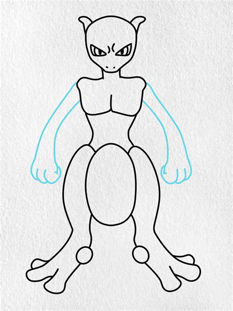 Draw Mewtwo HelloArtsy