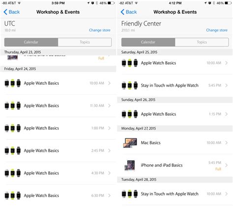 Select Apple Stores Now Offering Watch Workshops