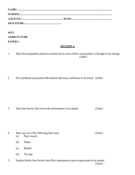 2024 Form 3 End Term 1 Exams With Marking Schemes Set 1 Elimu Cloud