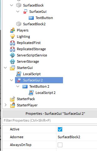 ROBLOX GUI на объектах GUI Surface GAVsi О всякой всячине