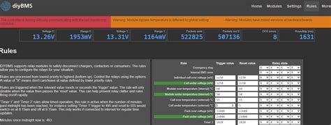 rule not triggering on difficulty communicating with the cell monitoring modules · issue 4