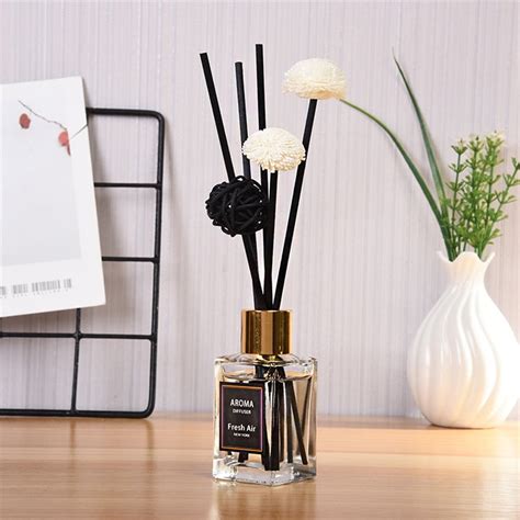 Falleo Clearance Reed Oil Diffusers With Natural Sticks Glass Bottle And Scented Oil 50ml