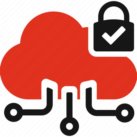 Cloud Security Security System Cloud Shield Cloud Storage Security Data Storage Icon