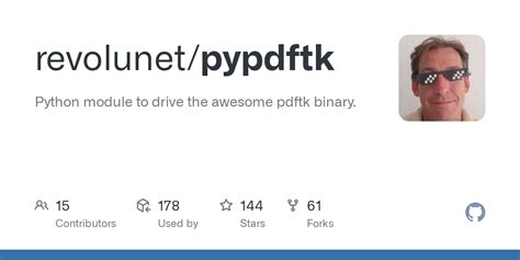 GitHub Revolunet Pypdftk Python Module To Drive The Awesome Pdftk