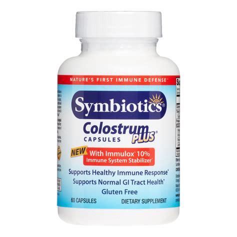 Symbiotics Colostrum Plus Capsules, 60 Ct - Walmart.com - Walmart.com