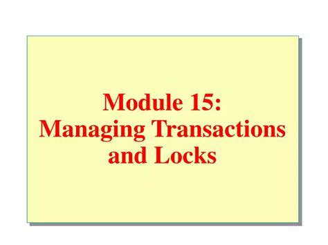 Ppt Advanced Management Of Transactions And Locks In Sql Server Powerpoint Presentation Id
