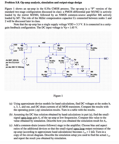 problem s 8 op amp analysis simulation and