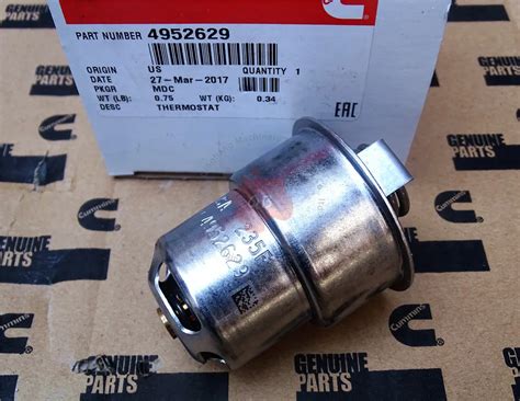 Cummins Thermostat 4952629 Reliable Performance For Iszx15