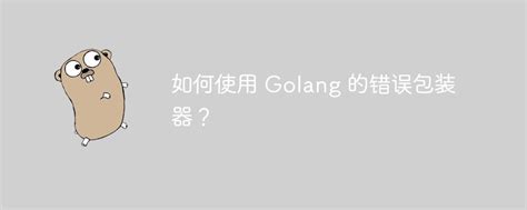 如何使用 Golang 的错误包装器 叮当号