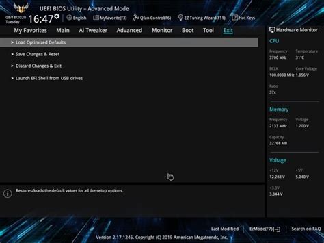 How To Reset Bios To Default Settings