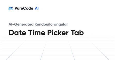 Generate Kendouiforangular Date Time Picker Tab Purecode