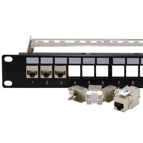 Cabling Network 180 Degree Connector Ftp Rj45 Cat5e Female Keystone Jack Toolless Shielded