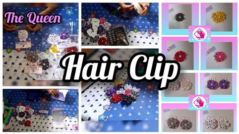Hair Clip Making At Home ලස්සනම ලස්සන කොන්ඩ කටු හදමු 💜️ 07 Craft