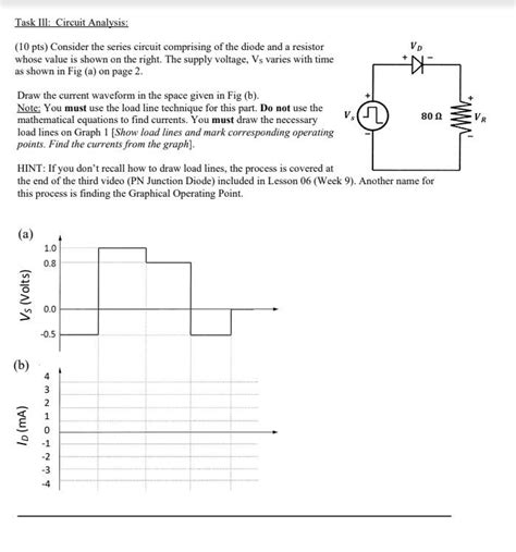 Solved Task Ill Circuit Analysis 10 Pts Consider The Chegg Com