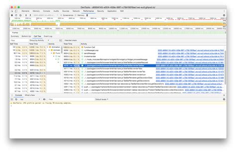 Tabbar Tree Decorations Hang Ui With A Lot Of Diagnostics · Issue 6083