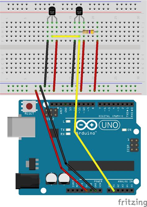 Датчик температуры Ds18b20 подключение к Arduino Arduinolab