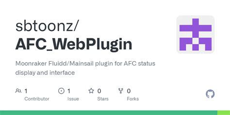 GitHub Sbtoonz AFC WebPlugin Moonraker Fluidd Mainsail Plugin For AFC Status Display And