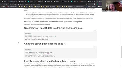 Tidy Modeling With R Book Club Chapter 5 Spending Our Data 2021 03 07 Tmwr02 Youtube