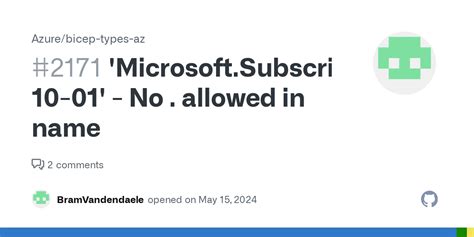 microsoft subscription aliases 2021 10 01 no allowed in name