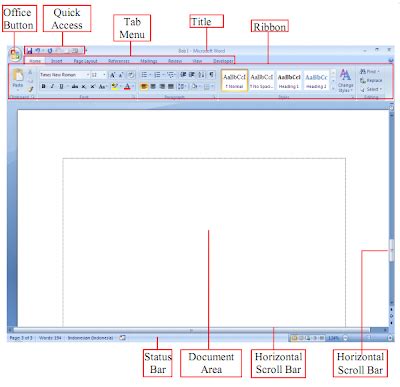 Mengenal Menu Microsoft Word ABU MARYANA