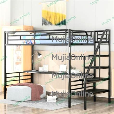 Jual Ranjang Tingkat Besi Divan Bed Susun Dua Costum Model Request Ukuran Tingkat X