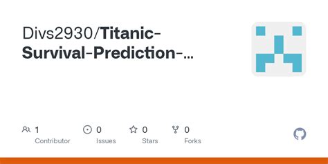 GitHub Divs Titanic Survival Prediction Machine Learning Model