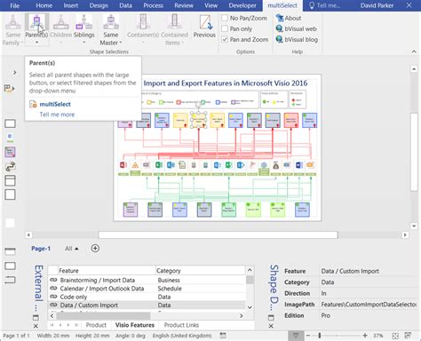 Using MultiSelect In Visio BVisual