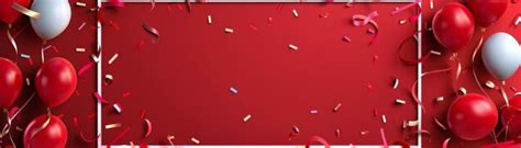 Event Template A Rectangular Red Frame With White Borders Premium Ai Generated Image