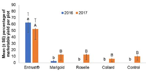 Overall Mean ± Se Percentage Of Marketable Yield For The Companion Download Scientific Diagram Overall Mean ± Se Percentage Of Marketable Yield For The Companion Download Scientific Diagram