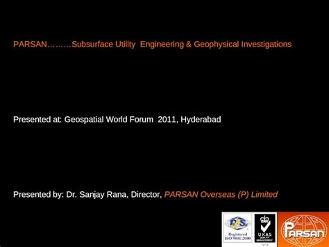 Ppt Parsan………subsurface Utility Engineering And Geophysical Investigations Dokumen Tips