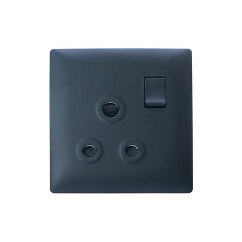 TOPEX Pacific Range Switch Socket A Gang Black