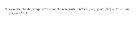 Solved Describe The Steps Required To Find The Composite Chegg