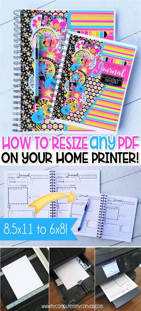 How To RESIZE A PDF PRINT SMALLER Home My Computer Is My Canvas