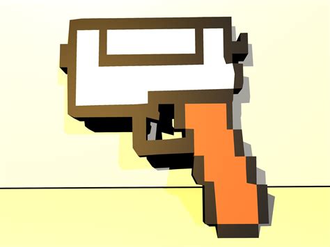 Ordinary Pistol Pixel Gun 3d Game 3d Models