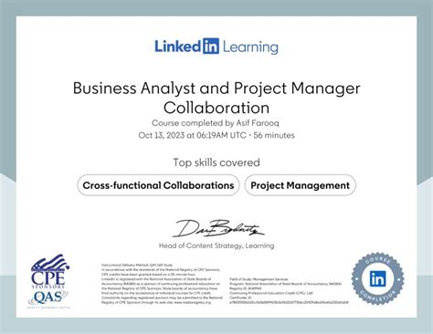 Asif Farooq On Linkedin Certificate Of Completion