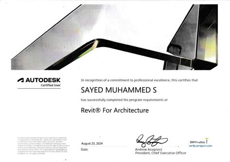 Sayed Muhammed S On Linkedin Autodesk Revit Certification Bim Civilengineering…
