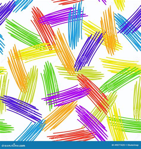 Abstract Grunge Texture Seamless Pattern Colorful Rainbow On White