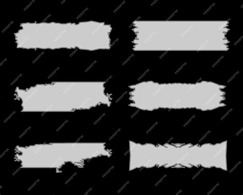 찢어진 종이 벡터 배경 세트 프리미엄 벡터