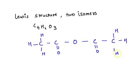 Solved Draw Lewis Structures For Two Different Isomers With The
