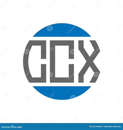 Ccx Letter Logo Design On White Background Ccx Creative Initials Circle Logo Concept Stock