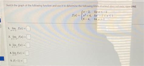 Solved Sketch The Graph Of The Following Function And Use It Chegg