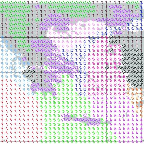 The Spatial Distribution Of The 12 Clusters Download Scientific Diagram