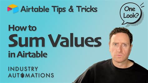 How To Sum Values In Airtable Youtube