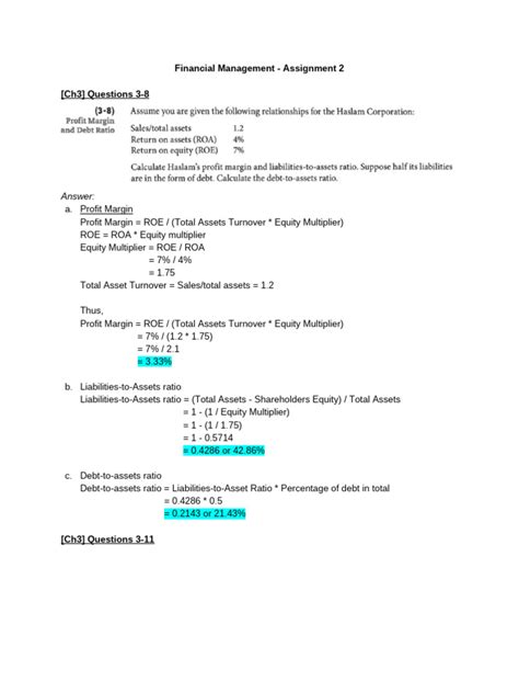 Fm Assignment 2 Submit Pdf