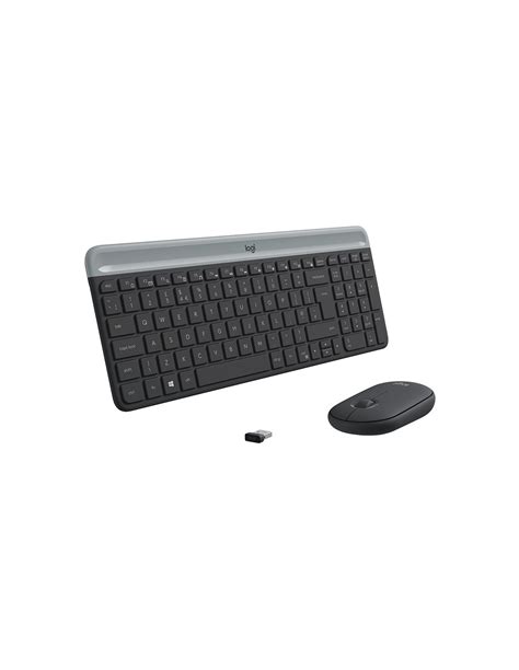 Logitech Mk470 Teclado Ratón Incluido Rf Inalámbrico Qwerty Español Grafito