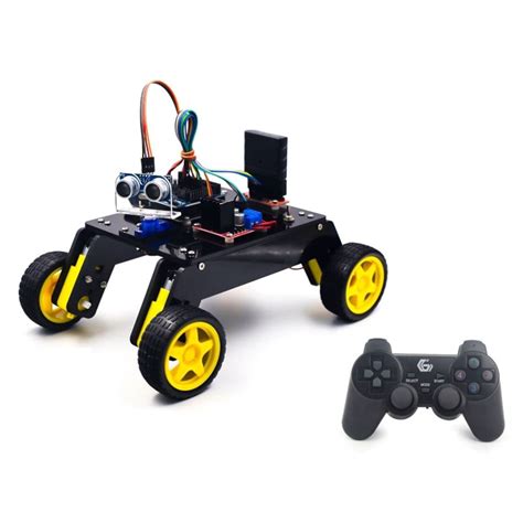 Probots Crossbot Rc 4 Wheel Drive Robot Car Chassis Wireless Ps2 Kit Unassembled Diy Buy Online